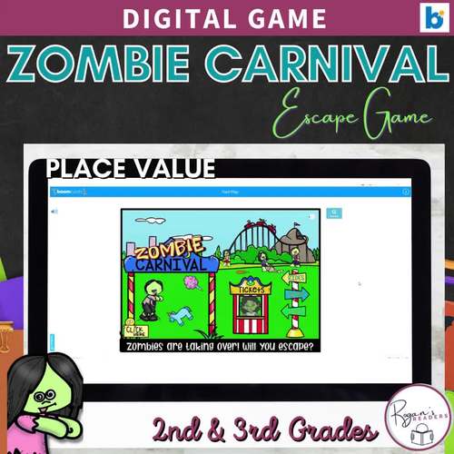 2nd Grade Place Value BOOM™ Cards - Digital Escape Room by Rogan's Readers