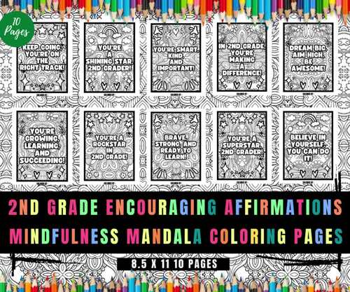 2nd Grade Classroom Decoration Theme, Encouraging Affirmations Coloring ...
