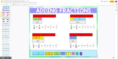 5th Grade Fractions Digital Slides | Distance Learning by Third Grade ...