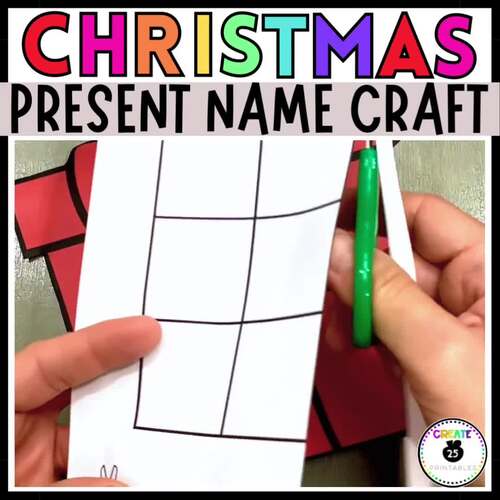 December Crafts | Christmas Name Writing | Christmas Craft | December Craft