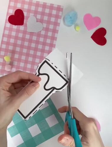 Valentines Day Craft Build a Candy House February Craftivity Cut ...
