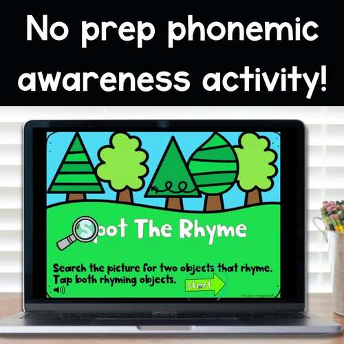 Rhyming Words Boom Cards - Digital Rhyming Activity by Austin's Imagination