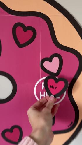Pin the Heart on the Donut Valentine's Day Party Game by A Teacher and ...