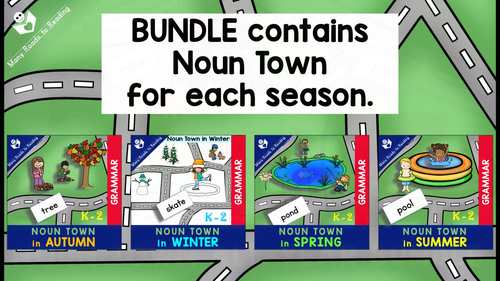 Nouns - Noun Town Seasons BUNDLE by Many Roads to Reading | TpT