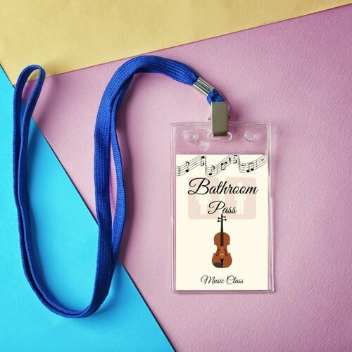 Music Class Violin Pass, Bathroom, Water, Nurse, Hallway, Office Passes ...