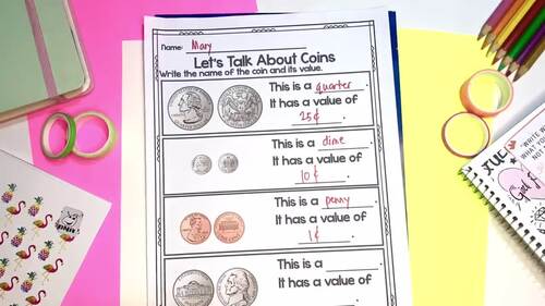 Counting Dollar Bills and Coins and Solving Money Word Problems Math ...