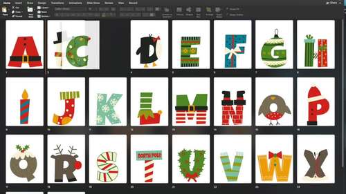 Whimsy Christmas Alphabet Kit for Classroom Decor, Bulletin Board Lettering