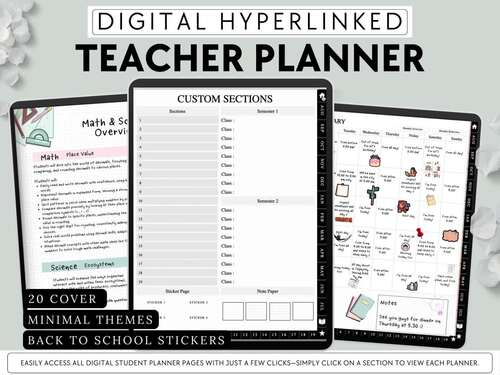 One Stop August - Jun Digital Teacher Planner for Back to School | IPad ...