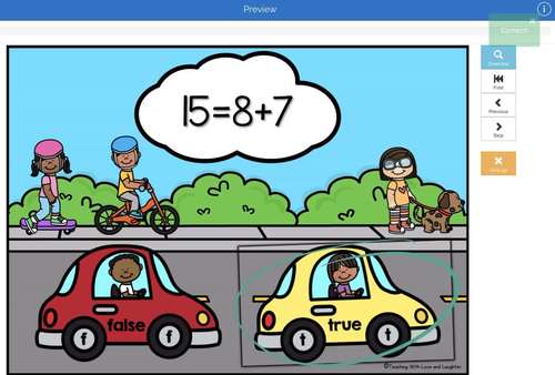 True or False Math Equations Set 1 Boom Cards™ | TPT