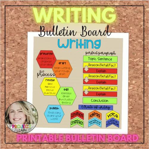 Writing Bulletin Board Kit by Project Learn | TPT