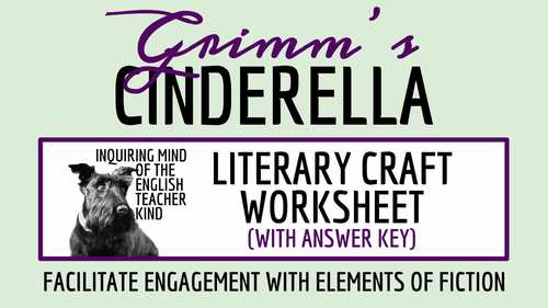 "Cinderella" Literary Craft Analysis Activity (Grimm's Fairy Tale ...