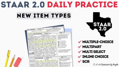 Inferencing Bell-Ringer Daily English Comprehension | STAAR 2.0 Practice