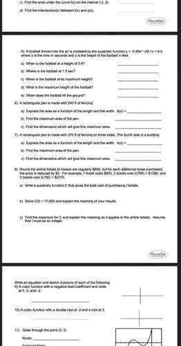 Precalculus - Polynomials Unit Review Guide & Test (3 Forms) Bundle