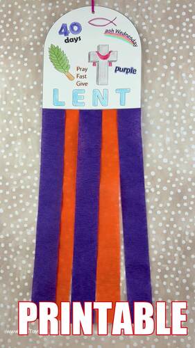 Lent Craft - Ash Wednesday - Catholic Coloring Activity - Easter ...