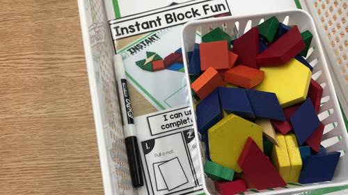 Instant Center Mats: Block Fun (Fine Motor, Morning Work, Morning Tubs)