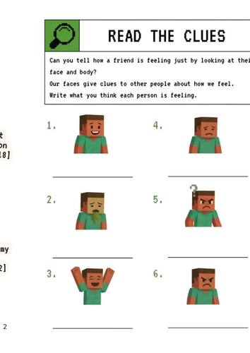 Social Emotional Learning Activity Book | Minecraft Theme | OT, Counselling