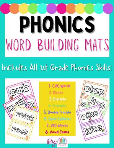 Phonics Word Building Mats- SOR aligned & Perfect for Centers! | TPT