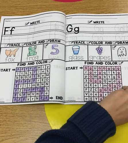 Alphabet Worksheets Journal by Mrs Males Masterpieces | TPT