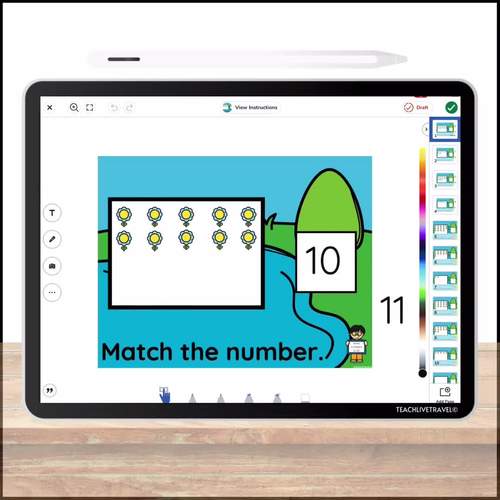 Match the Number K.CC.A.3 - Kindergarten - Counting & Cardinality - Seesaw