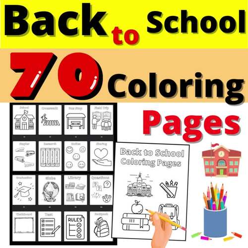 Back to School Coloring Pages Activity SEL Resource No Prep Morning Work
