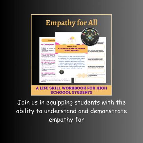 Empathy for all: A Life Skills Workbook by Behavioral Concepts Store