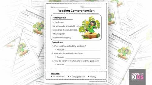 St Patrick’s Day Reading Comprehension Worksheets by ModernKids ...