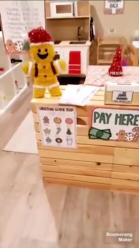 Christmas Cookie Shop Dramatic Play by The Blissful Preschool | TPT