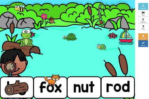 CVC Word Scavenger Hunt with Boom Cards! Distance Learning | TpT