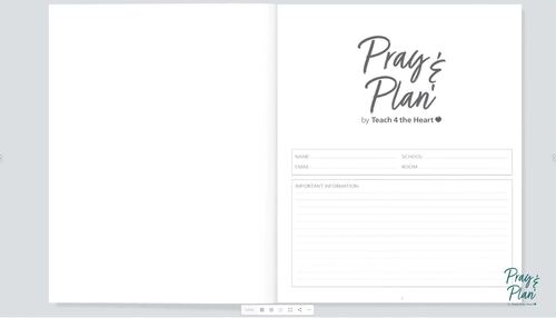 Pray & Plan Digital Planner by Teach 4 the Heart | TPT