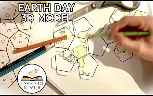 Earth Day 3D Model Dodecahedron Activity Math Science Art Activities