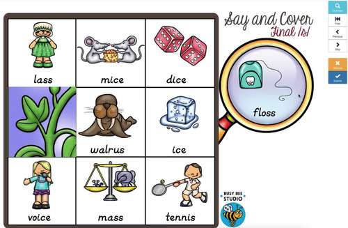 Articulation Boom Cards Games S in Final Position set 1 | Speech Therapy
