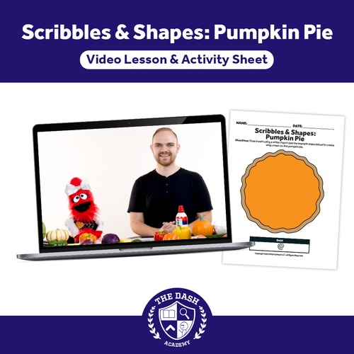 Scribbles & Shapes: Pumpkin Pie by DASH Upward | TPT