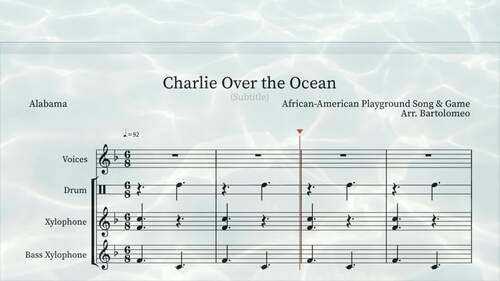 Charlie Over the Ocean FUN Orff Arrangement for Concerts & the Classroom