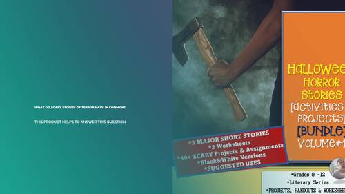 HALLOWEEN HORROR STORIES [ACTIVITIES and PROJECTS] [BUNDLE] [VOLUME #1]