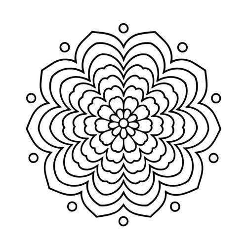 Serenity in Symmetry Mandala Coloring Pages | 45 Mindful Designs for ...