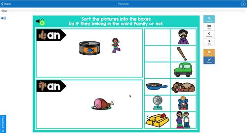 An Word Family Boom Cards™ by Freckled in Kinder | TPT