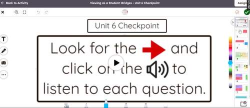 Seesaw Assessment - Bridges - Unit 6 Bundle (First Grade) by Ashley Jones