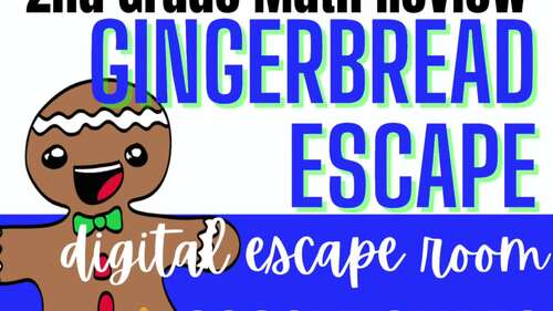 Digital Christmas Escape Room, 2nd Grade Math Review, Addition/Sub # ...