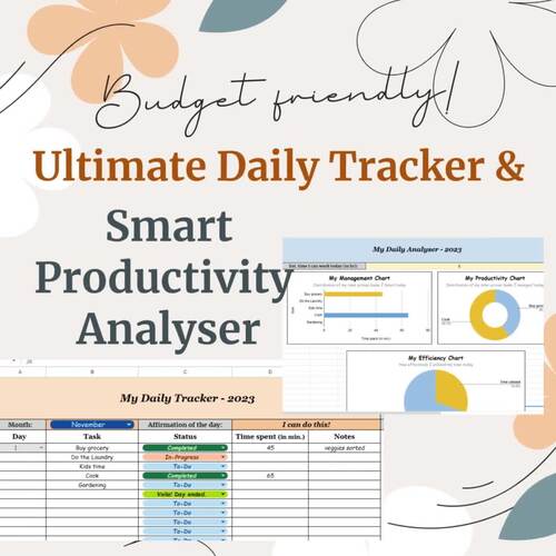 2025 Ultimate Budget Friendly Daily Tracker with Smart Analyser For All