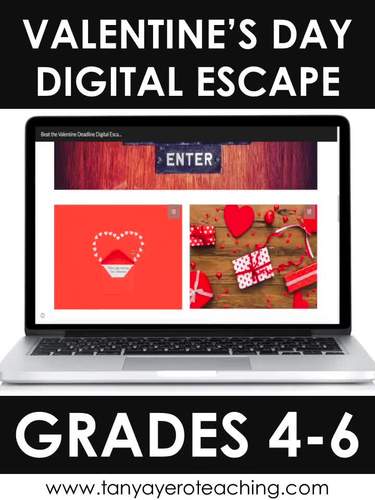 Digital Escape Room for Holidays Math Games Fun Activities BUNDLE