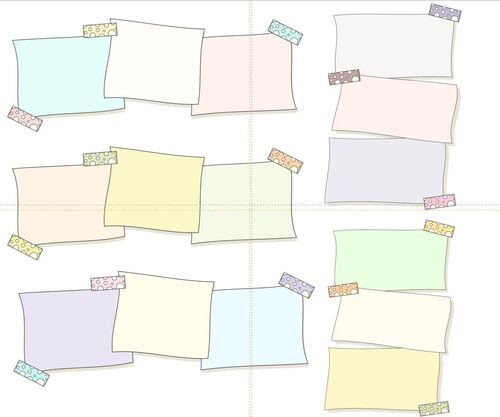 Notepad Sticky 2 Clip Art, Teacher Clip Art, 109 PNG Graphics, Editable ...