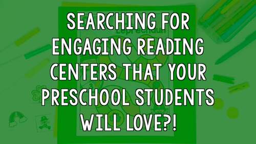 Pre-K St. Patrick's Day Leprechaun Reading Center Games -March ...