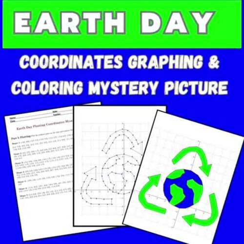 Earth Day Math Graphing Coordinates Mystery Picture Plotting Ordered Pairs