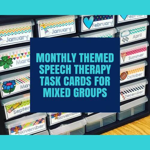 Speech Therapy Activities Toolkit Monthly BUNDLE All Year | TPT
