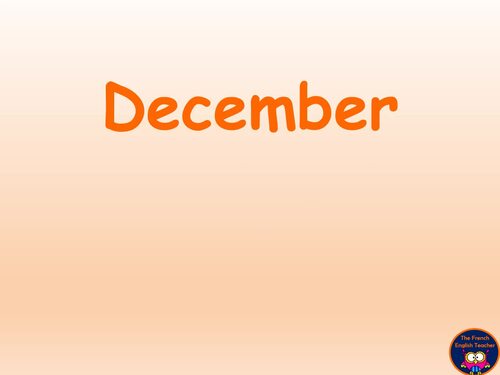 LES JOURS ET LES MOIS EN FRANCAIS - POWERPOINT on days and months in French