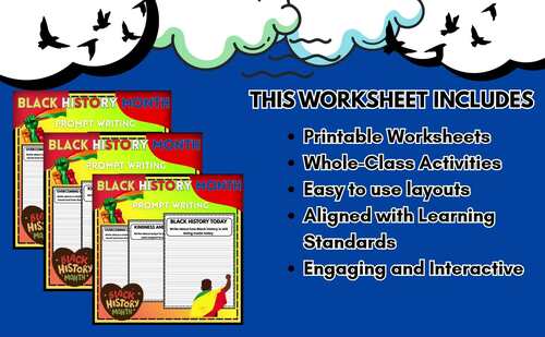 20 Black History Month Writing Prompts for Grade 2-8|Fun & Thoughtful ...