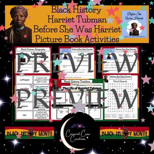 Women's History Black History Before She was Harriet Picture Book ...