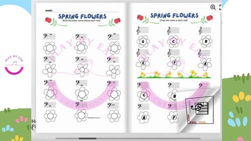 Easter and Spring Music worksheets - fun activities by PlayByEar Creations