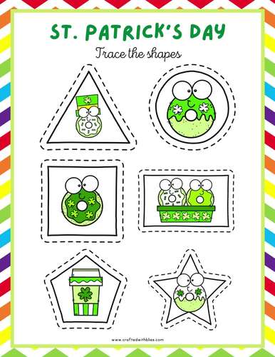 15 pages St. Patrick's Day Printable For Kids, Preschool Activity Pages\