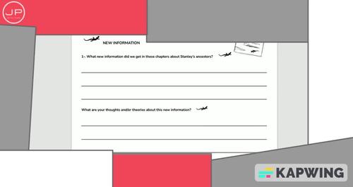 Holes Novel Literature Chapters 21 to 25 Characters for Middle and High ...